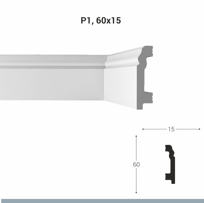 Plinta din duropolimer VEGA P0810 - Dekora.md