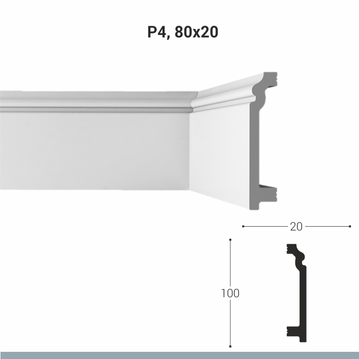 Plinta din duropolimer VEGA P0810 - Dekora.md